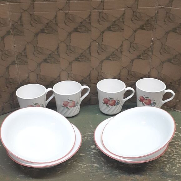 Corelle | Dining | 8 Pc Bundle Of Corelle Soup Bowls And4 Corning Ware ...